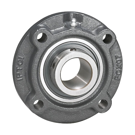 Iptci Piloted Flange Ball Bearing Mounted Unit, 2.25 in Bore, Set Screw Locking UCFCX11-36 | Zoro